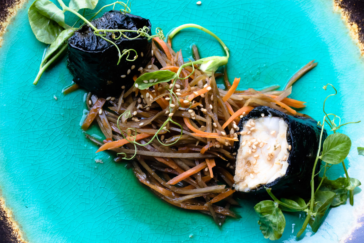 Roasted Ling Cod w/ Kinpira Gobo - Marx Foods Blog
