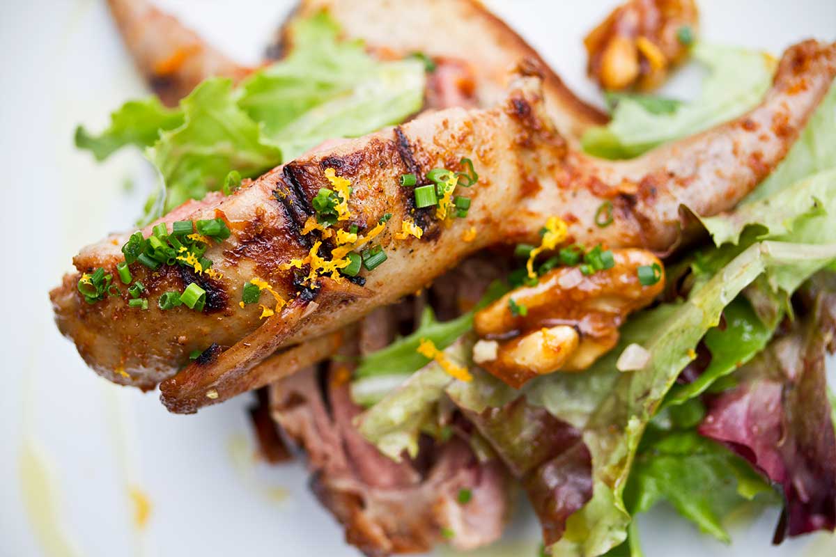 Spiced Orange Quail Salad - Marx Foods Blog