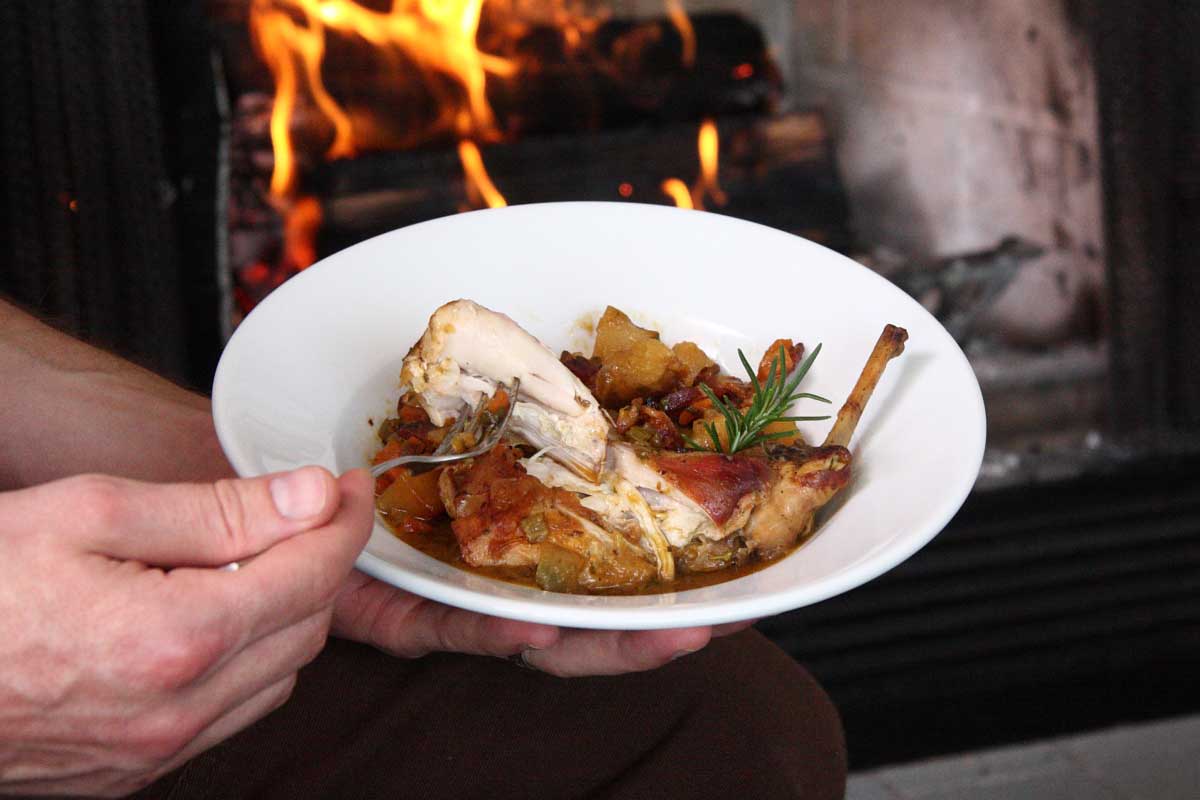 Lapin au Vin (Rabbit Stew) - Marx Foods Blog